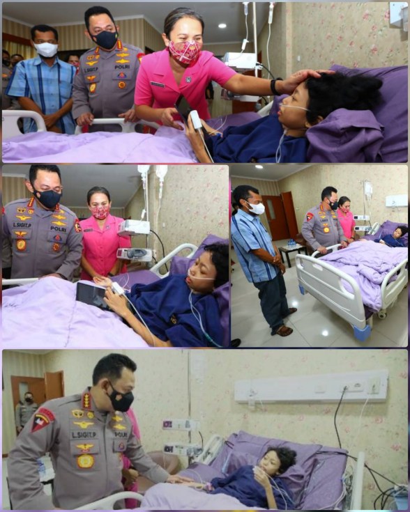 | Penuhi Janji, Kapolri Jenguk Sinta Aulia Anak yang Sakit Tumor ...